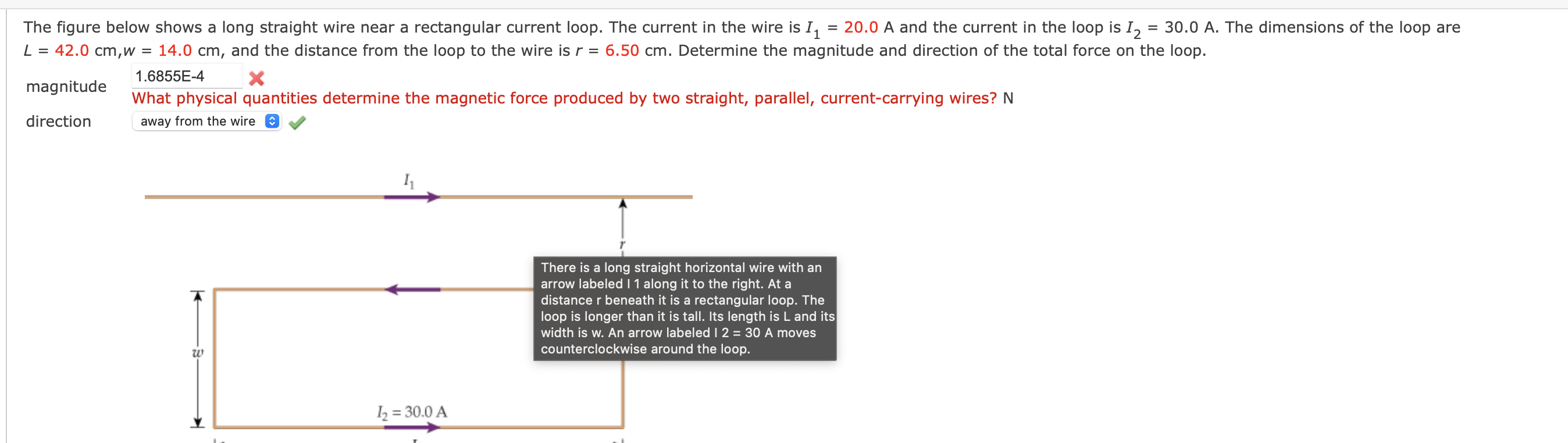 Solved The figure below shows a long straight wire near a | Chegg.com