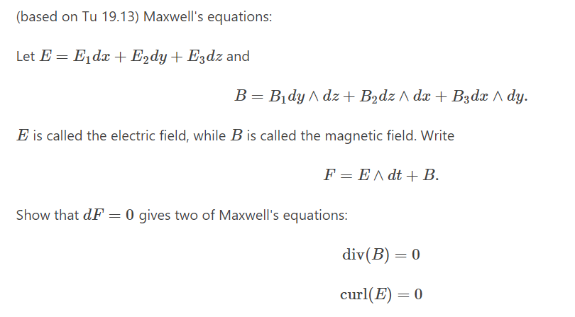 Solved (based on Tu 19.13) Maxwell's equations: Let | Chegg.com