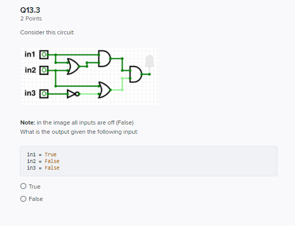 Solved Q13 Logic and Circuits 9 Points Q13.1 1 Point What is | Chegg.com