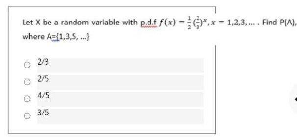 Solved Let X be a random variable with p.d.f f(x) =) = 0)*, | Chegg.com