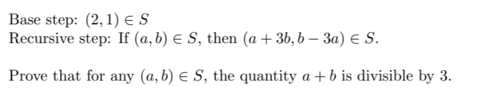 Solved Consider The Recursively Defined Sets Below Prove