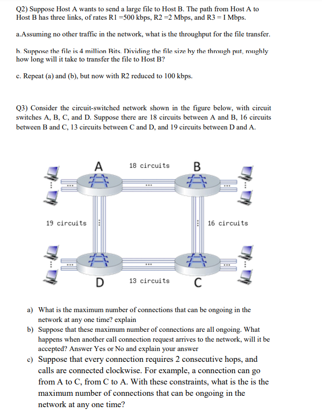 Solved Q1) In modern packet-switched networks, the source | Chegg.com