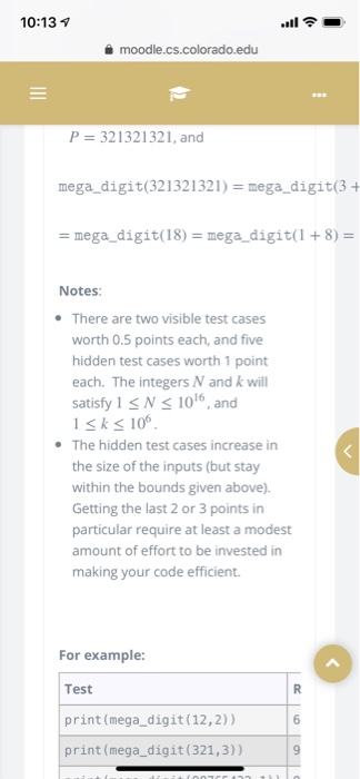 Solved 10:13 술moodle.cs.colorado.edu 山 Write a Python | Chegg.com