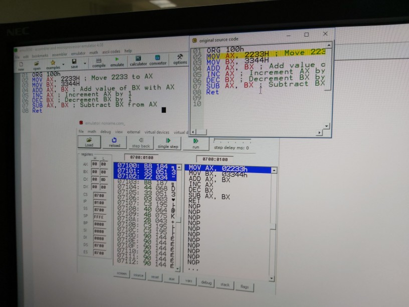 Solved when i add div and mul to the program it wont start | Chegg.com