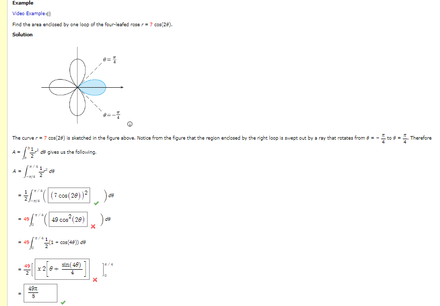 Solved r=7cos(2θ).SolutionThe curve r=7cos(2θ) is ﻿sketched | Chegg.com