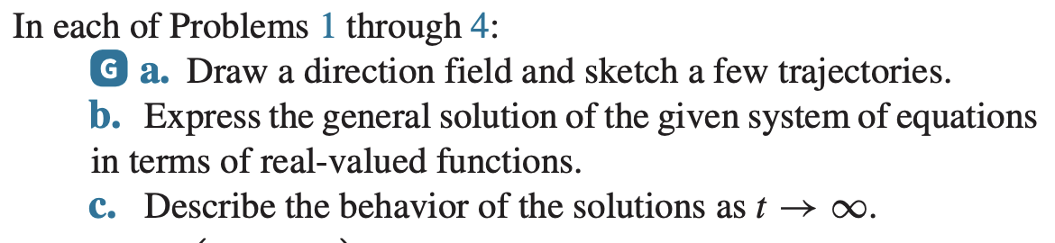 In each of Problems 1 through 4: G a. Draw a | Chegg.com