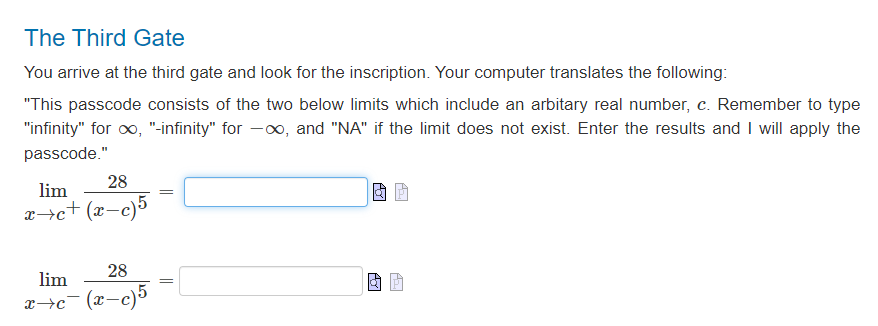 Solved You arrive at the third gate and look for the | Chegg.com