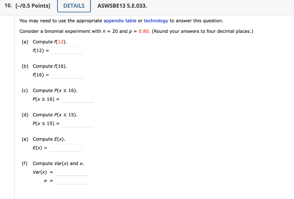 Solved You may need to use the appropriate appendix table or | Chegg.com
