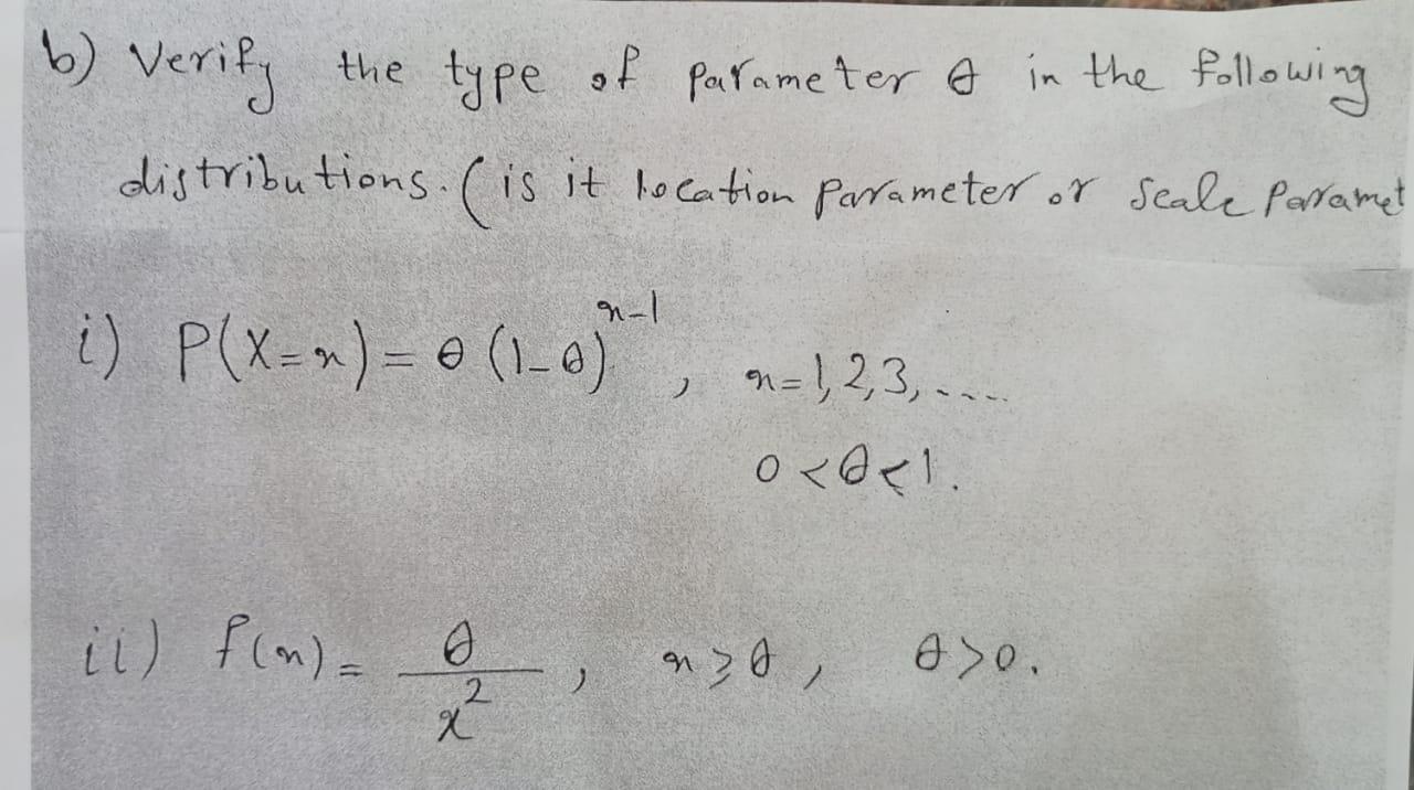 Solved 6) Verify the type of parameters in the following | Chegg.com