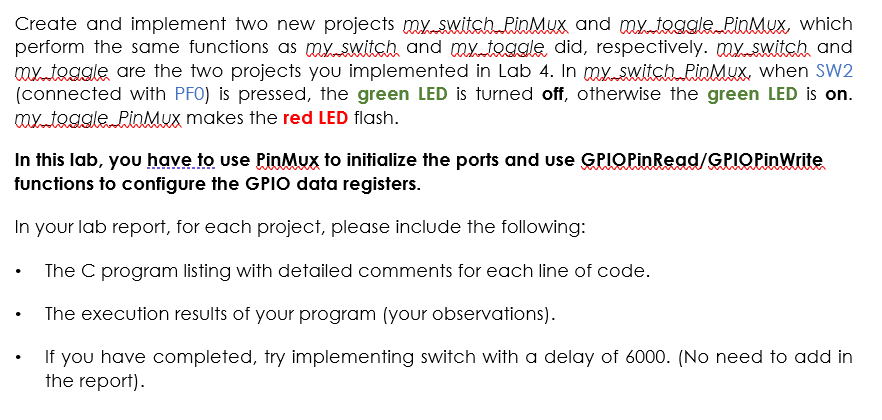 Im using a TM4C123 microcontroller and the code has | Chegg.com