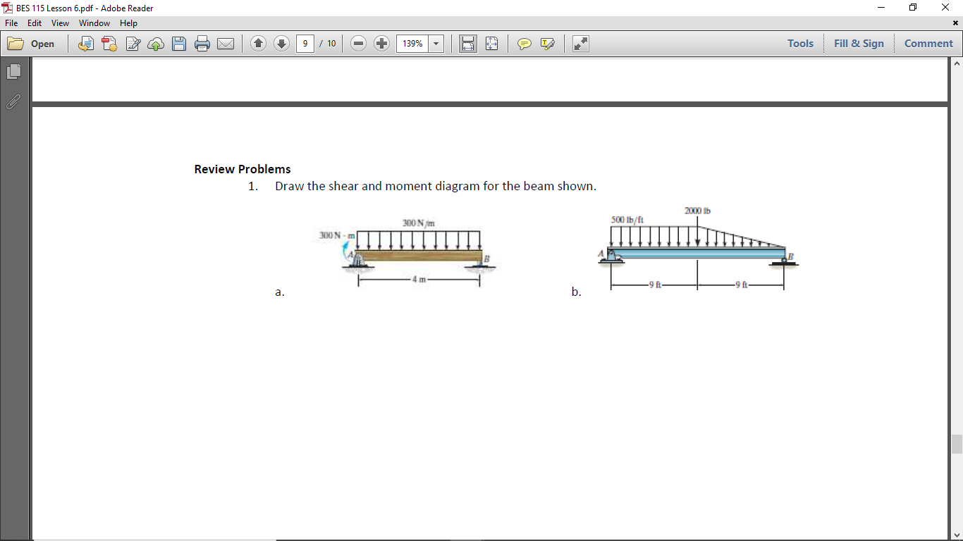 Solved Z BES 115 Lesson 6.pdf - Adobe Reader File Edit View | Chegg.com