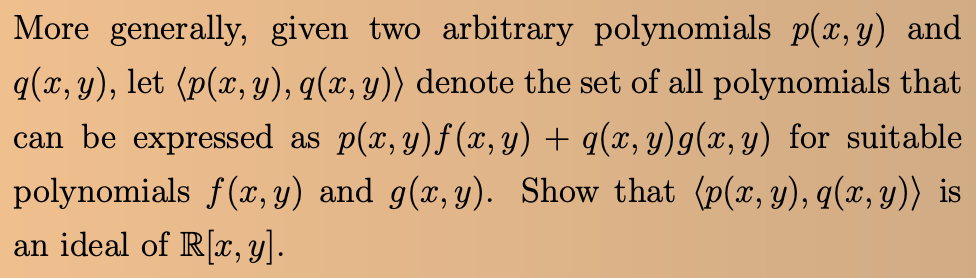 Solved More generally, given two arbitrary polynomials p(x, | Chegg.com