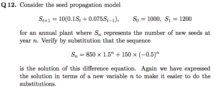 Solved Second Order Difference Equations Sometimes 8528