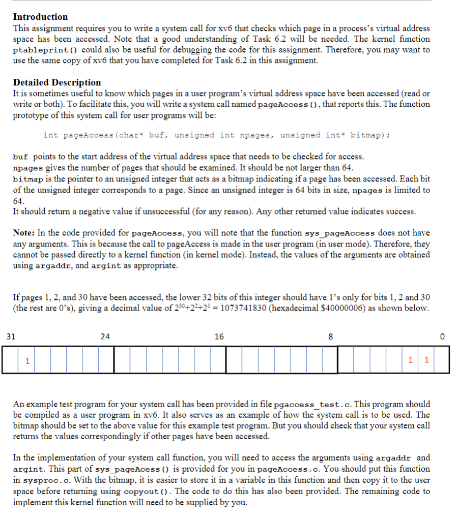 Solved Also note that: 1. The kernel function walk () in vm. | Chegg.com