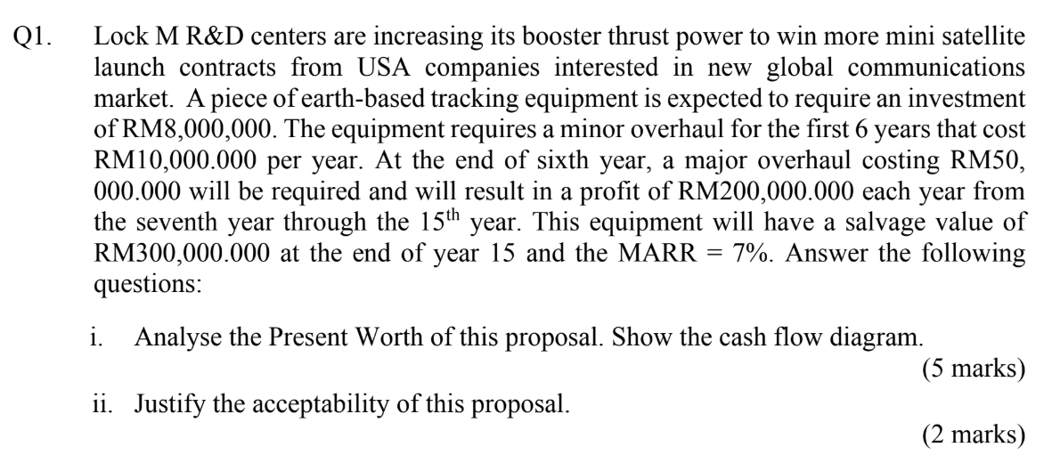Solved Qi. Lock M R&D centers are increasing its booster | Chegg.com