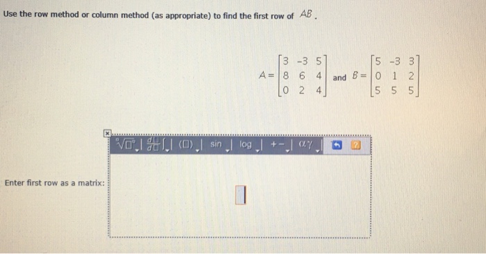Solved Use the row method or column method (as appropriate) | Chegg.com