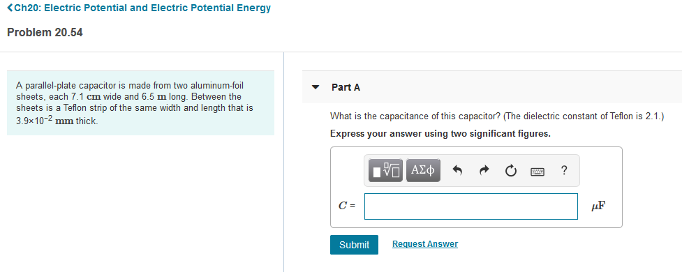 Solved 〈Ch20: Electric Potential and Electric Potential | Chegg.com