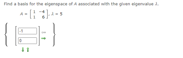 Solved Find a basis for the eigenspace of A associated with | Chegg.com