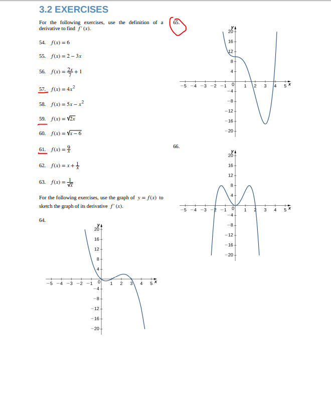 Solved 65 3.2 EXERCISES For the following exercises, use the | Chegg.com