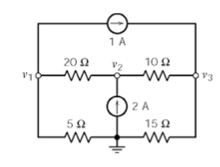 Solved Determine V1, V2 y V3 en el circuito mostrado usando | Chegg.com