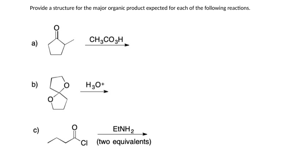 Solved Provide a structure for the major organic product | Chegg.com