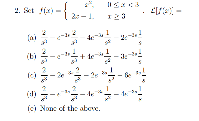 Solved Set f(x)={x2,2x−1,0≤x