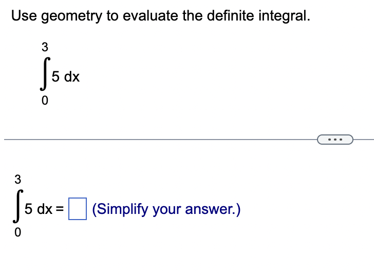 Solved Use geometry to evaluate the definite integral. | Chegg.com