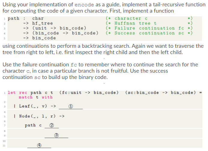 2 Using your implementation of encode as a guide, | Chegg.com