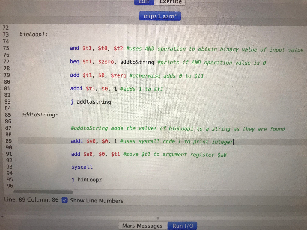 In MIPS: How do I convert integers to characters and | Chegg.com
