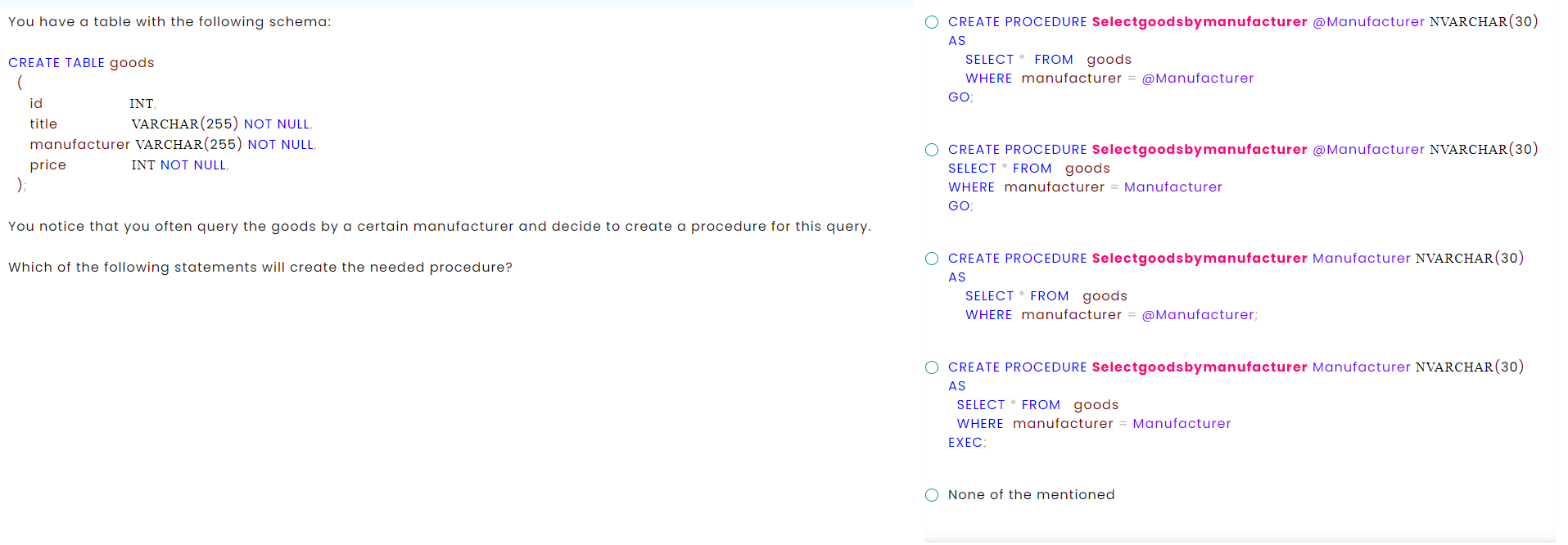 Solved You are running queries on a large database. You have | Chegg.com