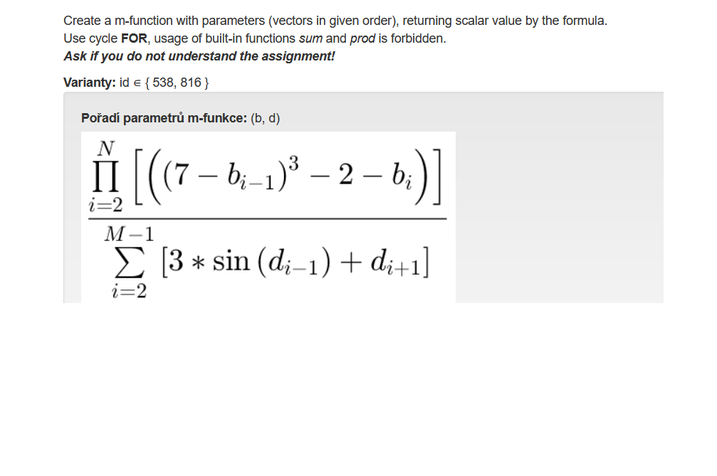 Solved Create a m-function with parameters (vectors in given | Chegg.com