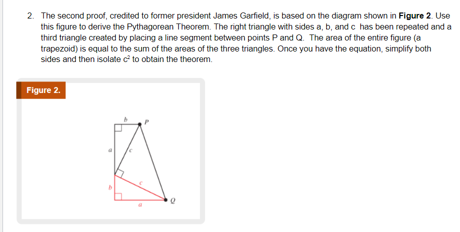 Solved 2. The second proof, credited to former president | Chegg.com