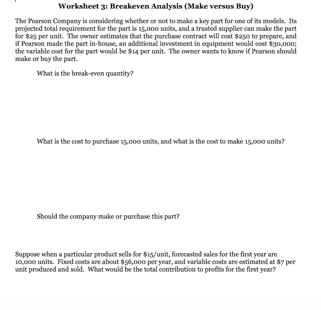Solved This worksheet was done in class and I have the | Chegg.com