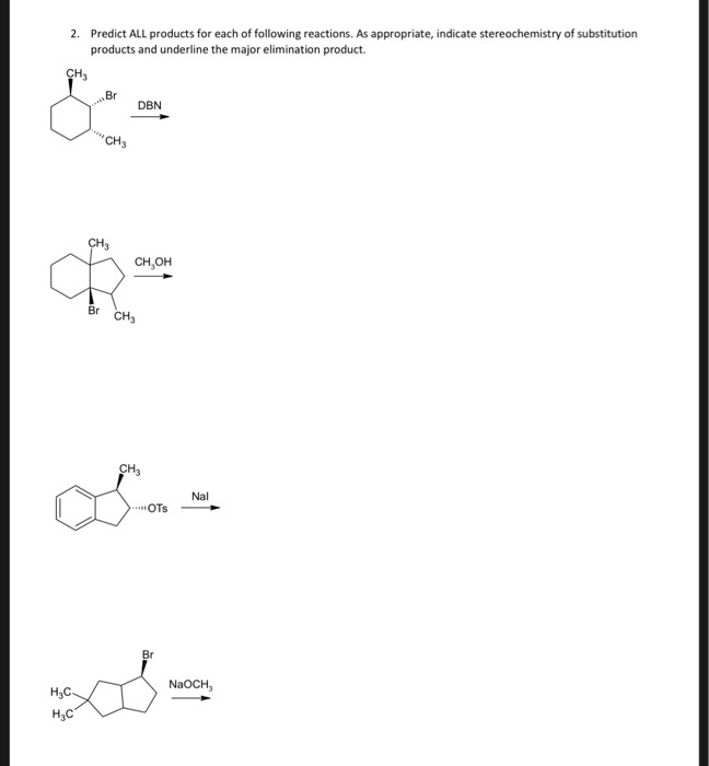 Solved 1. The following reaction yields six products. | Chegg.com