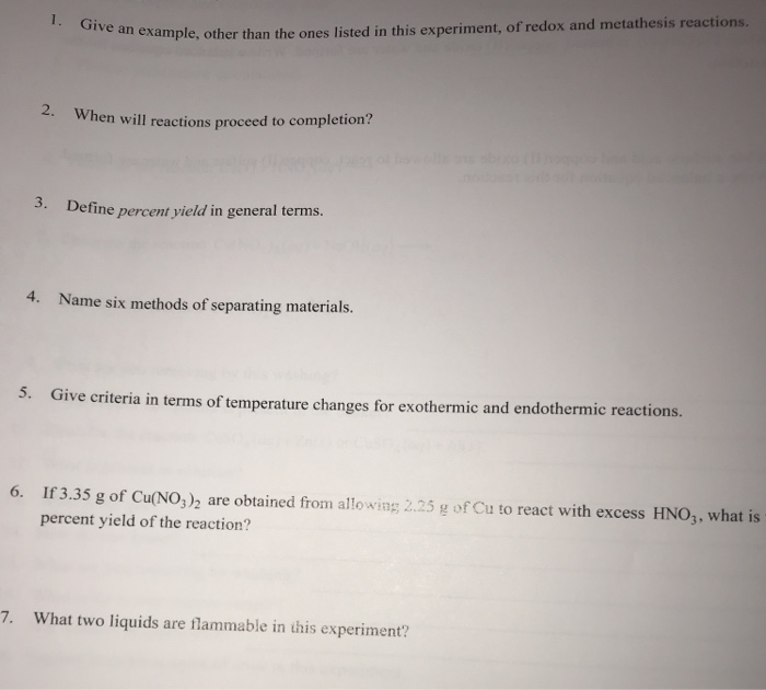 Solved 1. Give an example, other than the ones listed in | Chegg.com