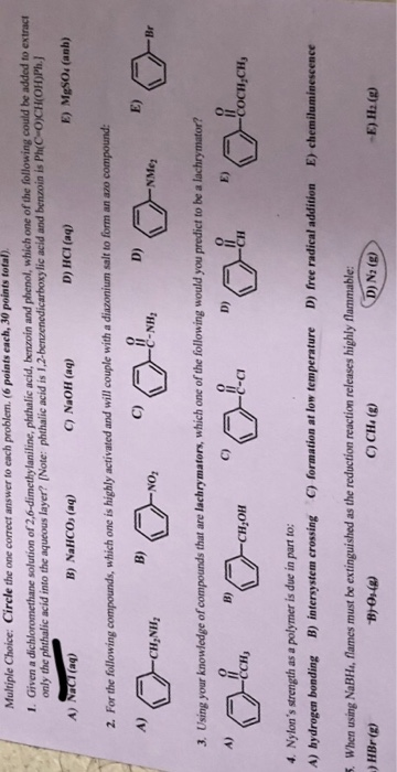 Solved Multiple Choice: Circle the one correct answer to | Chegg.com