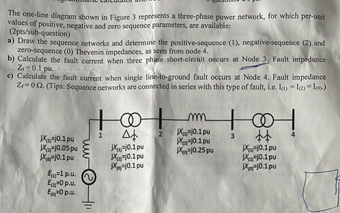 Solved The one-line diagram shown in Figure 3 ﻿represents a | Chegg.com