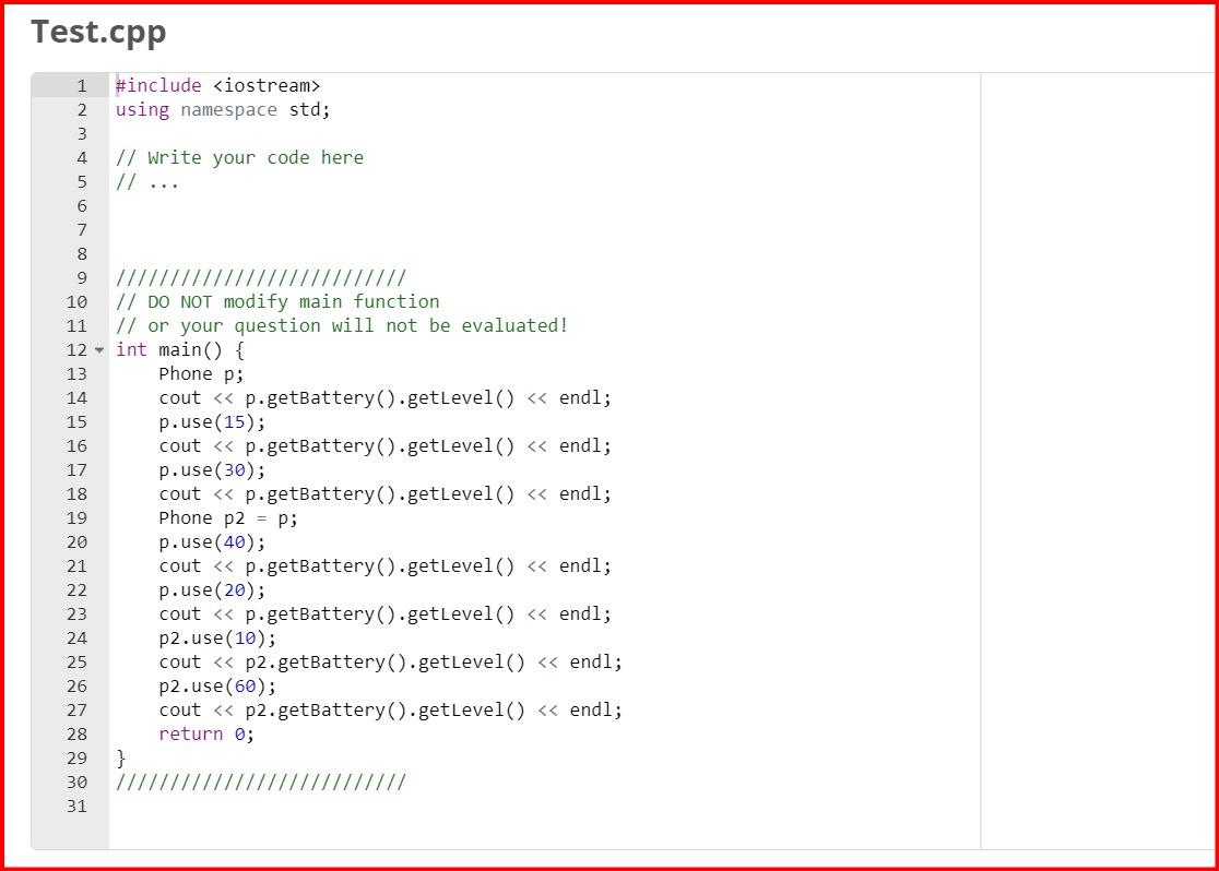 Solved Write Battery class which has following attributes: | Chegg.com