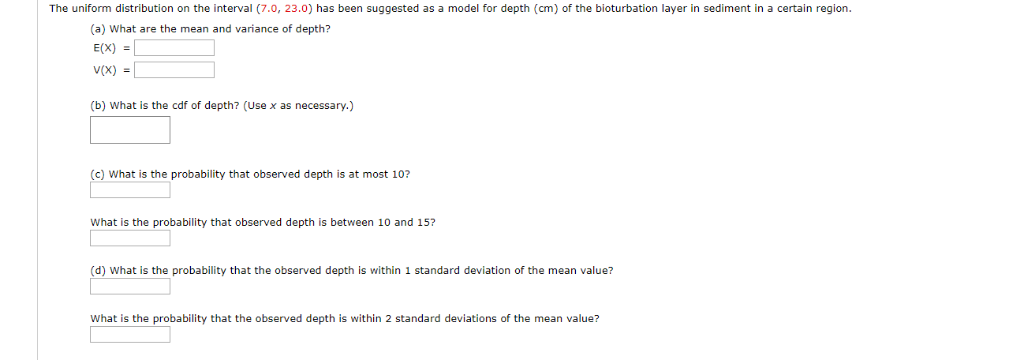 Solved a certain region. The uniform distribution on the | Chegg.com