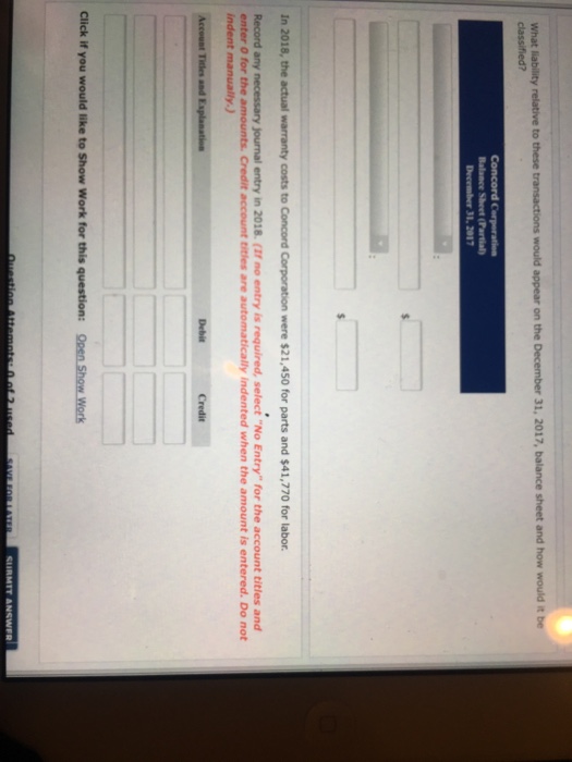 Solved Problem 13-5 Concord Corporation sells computers | Chegg.com