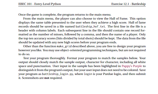 12.1 - Battleship Create a space themed single player | Chegg.com