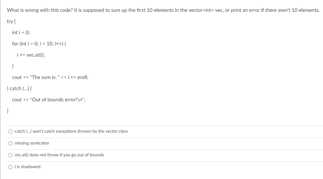 Solved What is wrong with this code? It is supposed to sum | Chegg.com