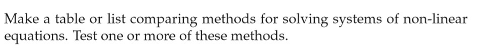 Solved Make a table or list comparing methods for solving | Chegg.com