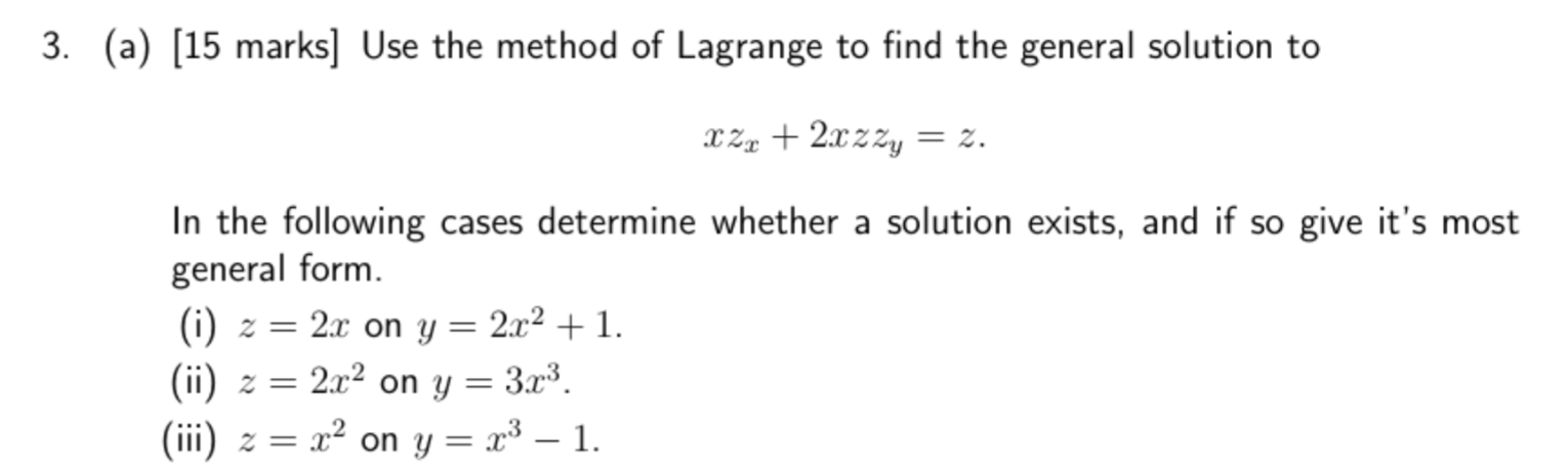 Solved SOLVE ALL 3 PARTS OF Q3. A. IT IS WITHIN CHEGG | Chegg.com