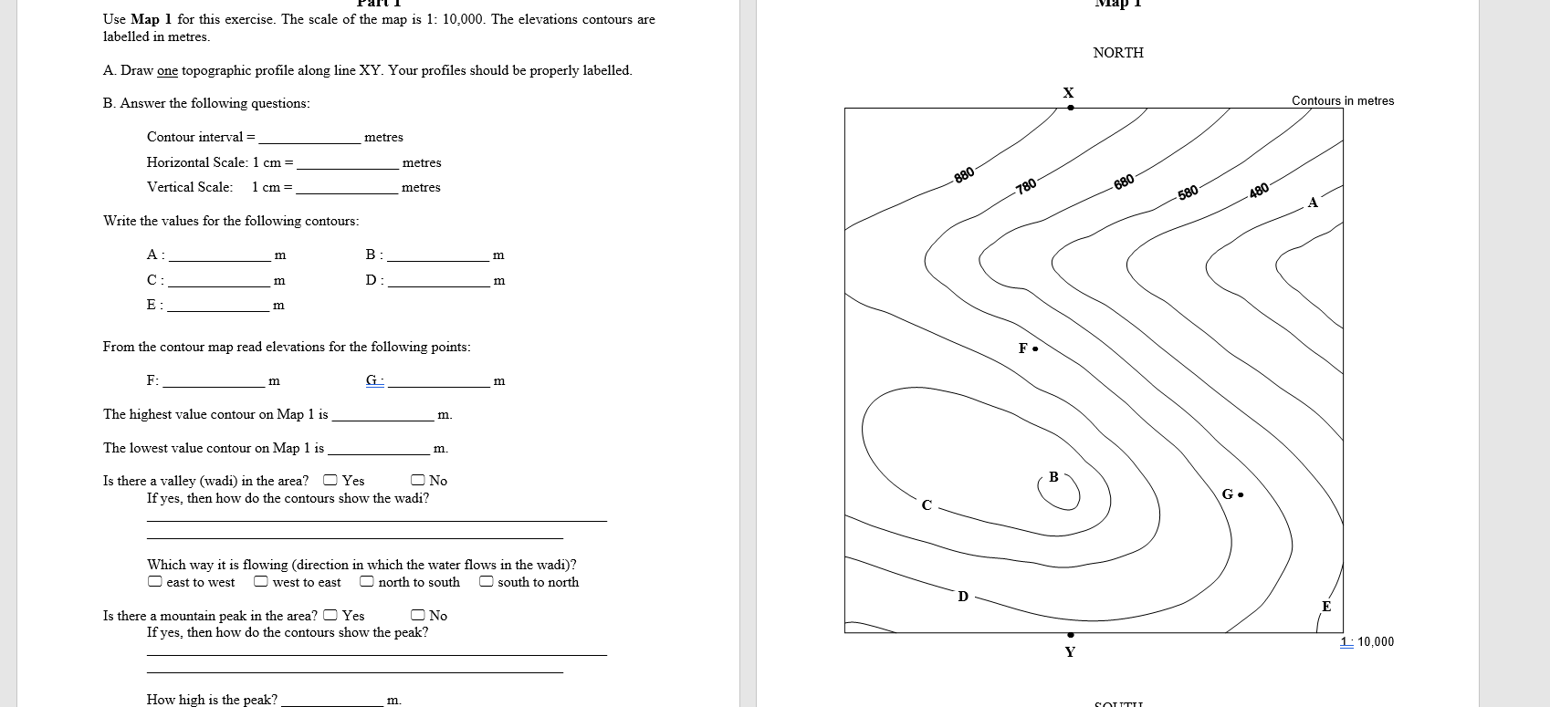 Solved GEOLOGICAL CROSS-SECTION The boundary between: The | Chegg.com