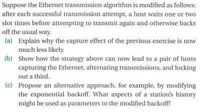 Solved Suppose the Ethernet transmission algorithm is | Chegg.com