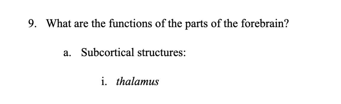 Solved 9. What are the functions of the parts of the | Chegg.com