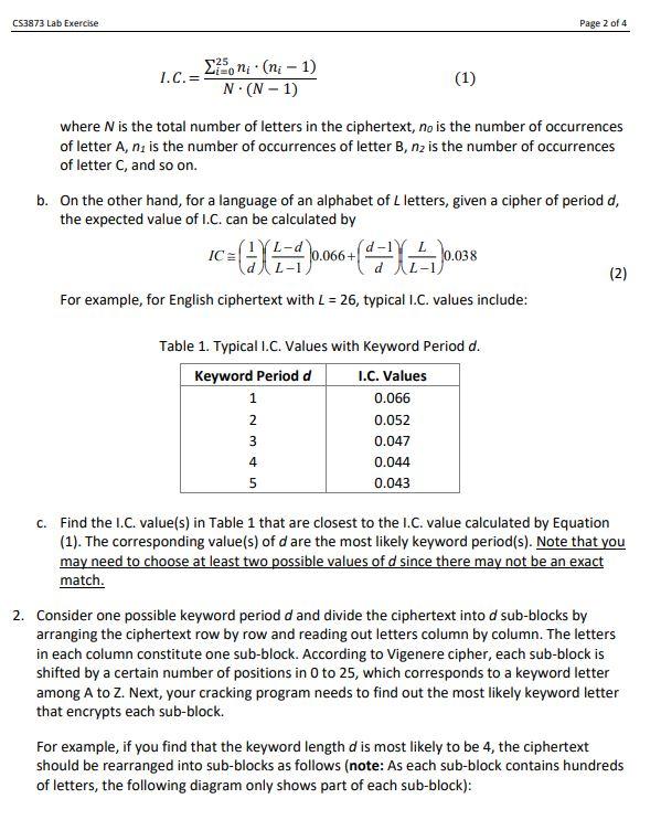 Write a Java program to decipher the ciphertext. | Chegg.com