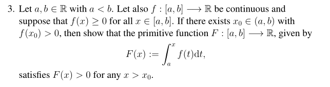 Solved 3. Let a,b∈R with a0, then show that the primitive | Chegg.com