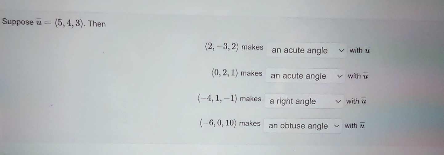 Solved ppose uˉ= 5,4,3 . Then 2,−3,2 makes 0,2,1 makes | Chegg.com